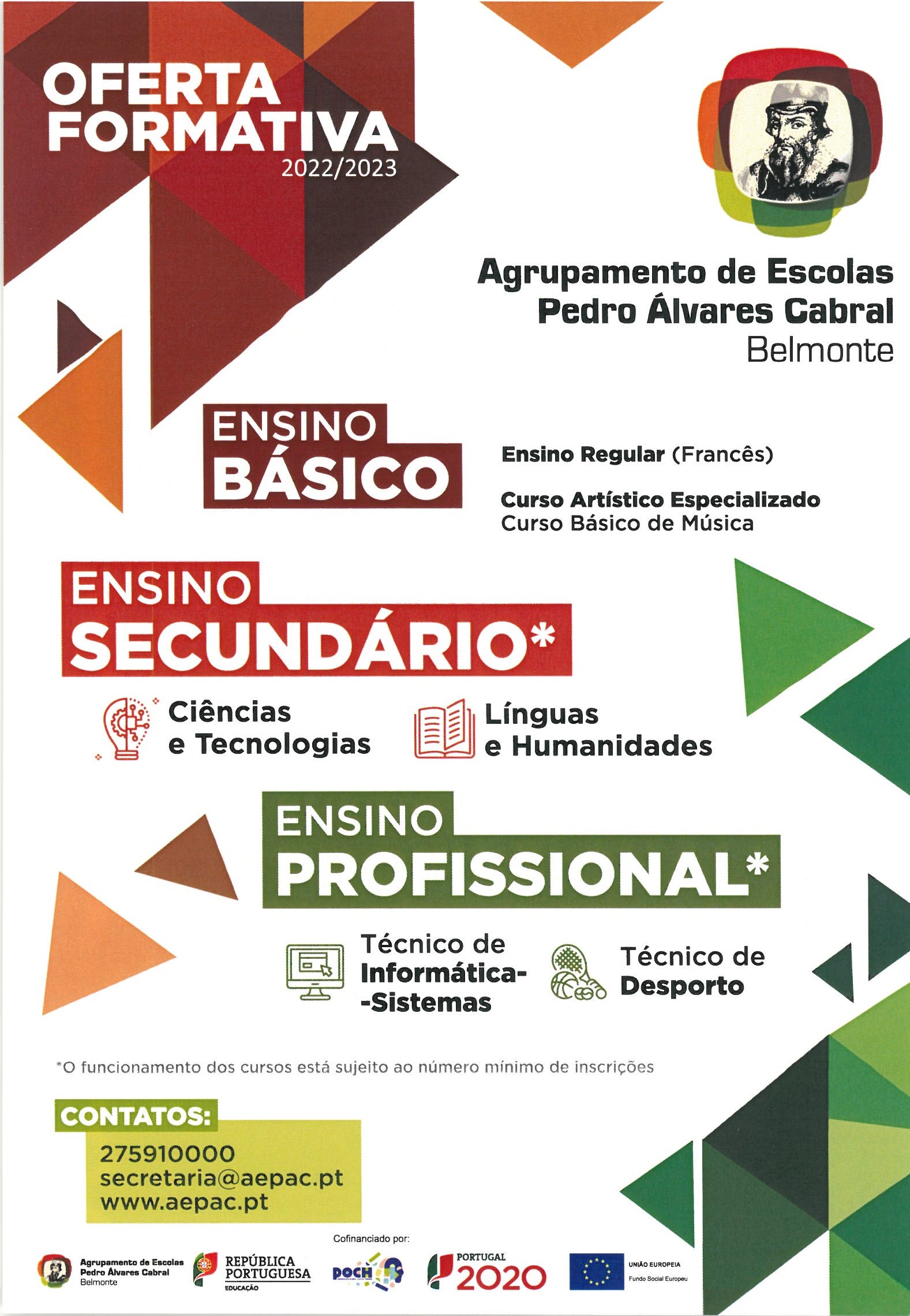 Oferta Formativa 2022/2023 – Agrupamento de Escolas Pedro Álvares ...